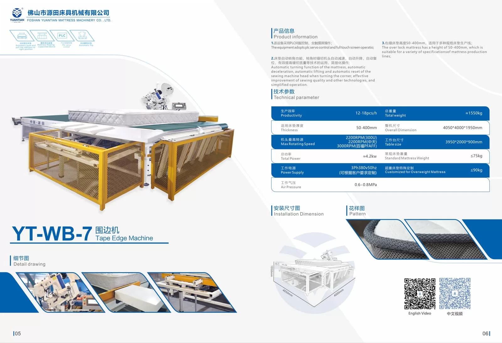 Mattress Machinery Manufacturing Expert - Yuantian
